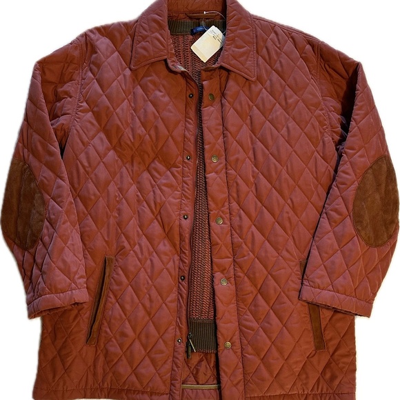Henry Jacobson | Jackets & Coats | Henry Jacobson Brick Red Quilted ...